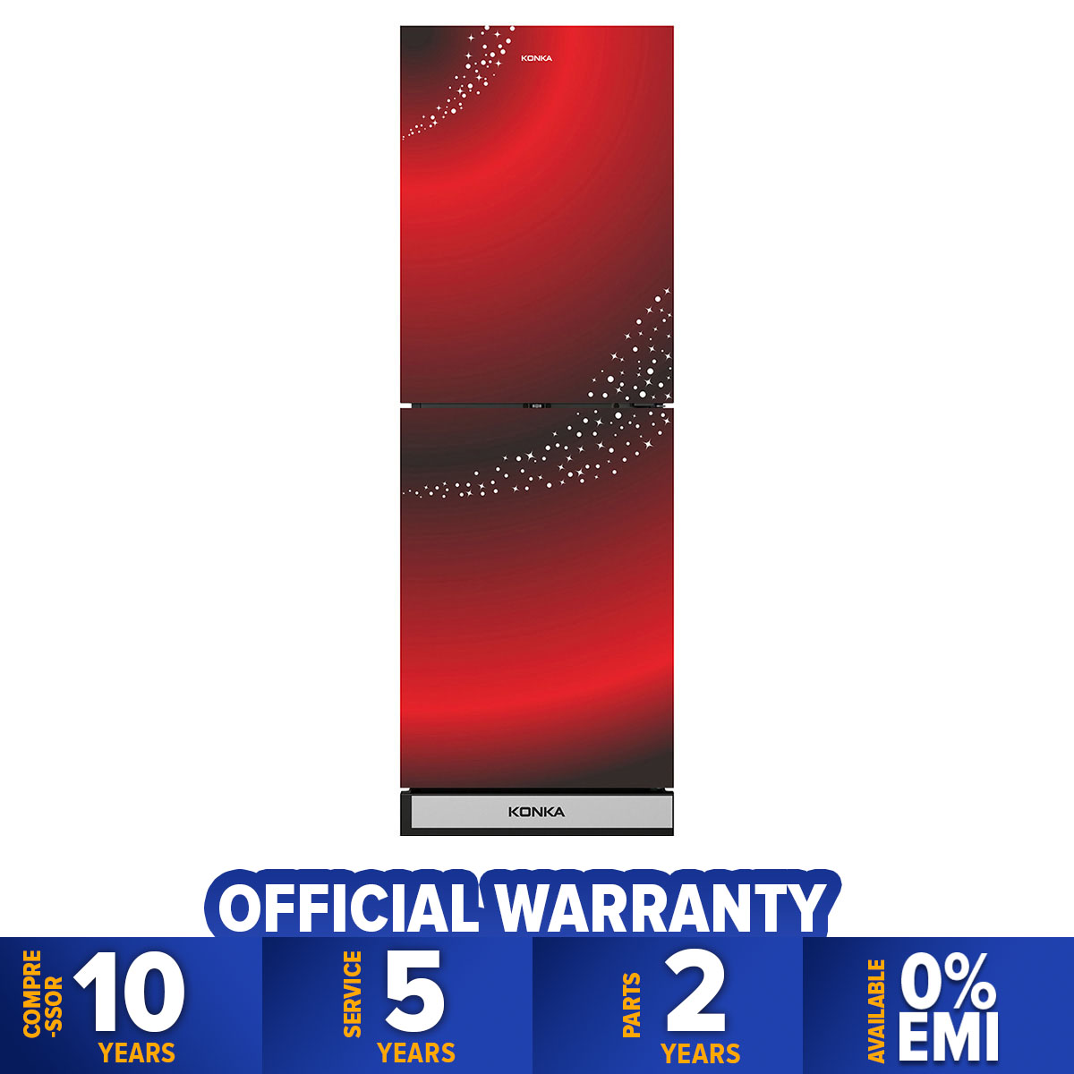 Okaypia | Konka KRT - Gold Strip(2-Door, Upper Freezer, Glass
